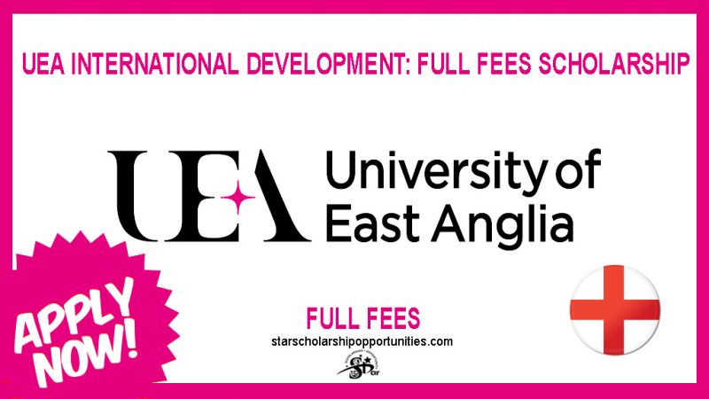 UEA International Development: Full Fees Scholarship