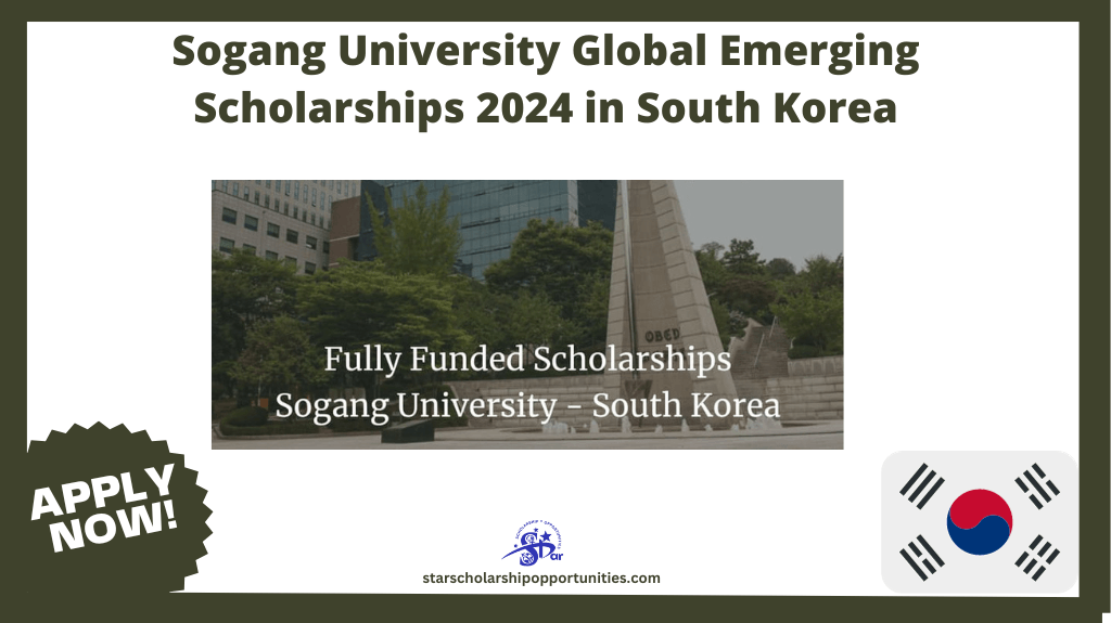 Sogang University Global Emerging Scholarships 2024 in South Korea ...