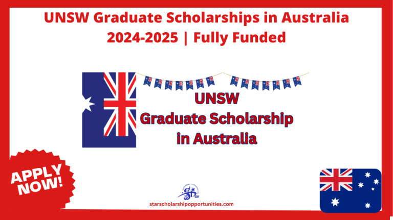 UNSW Graduate Scholarships in Australia 2024-2025 | Fully Funded ...