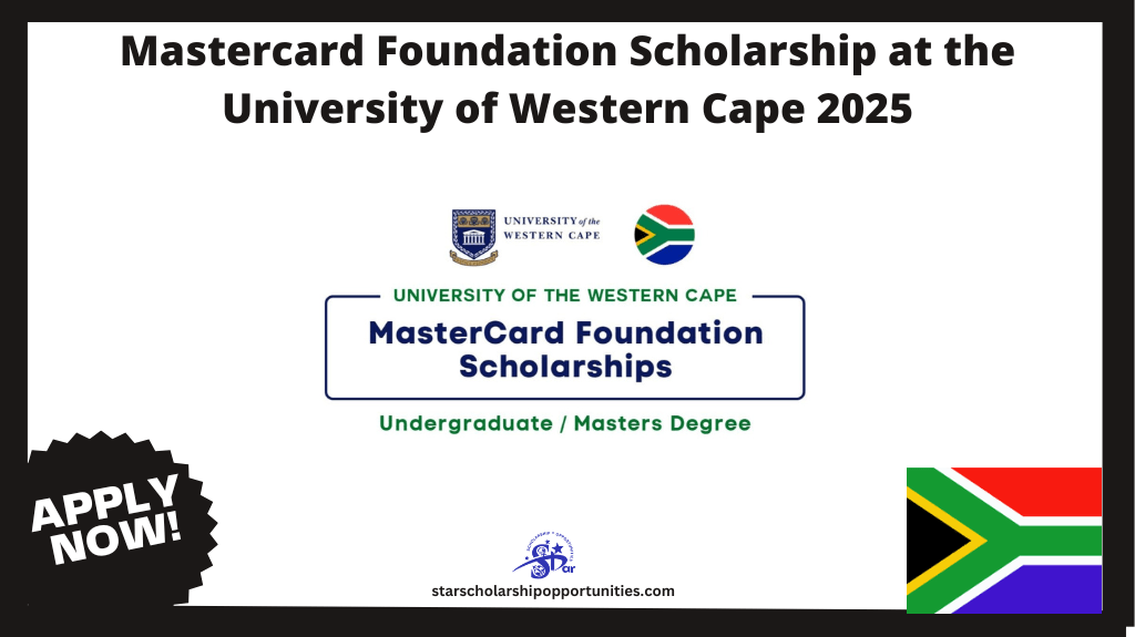 Mastercard Foundation Scholarship at the University of Western Cape ...